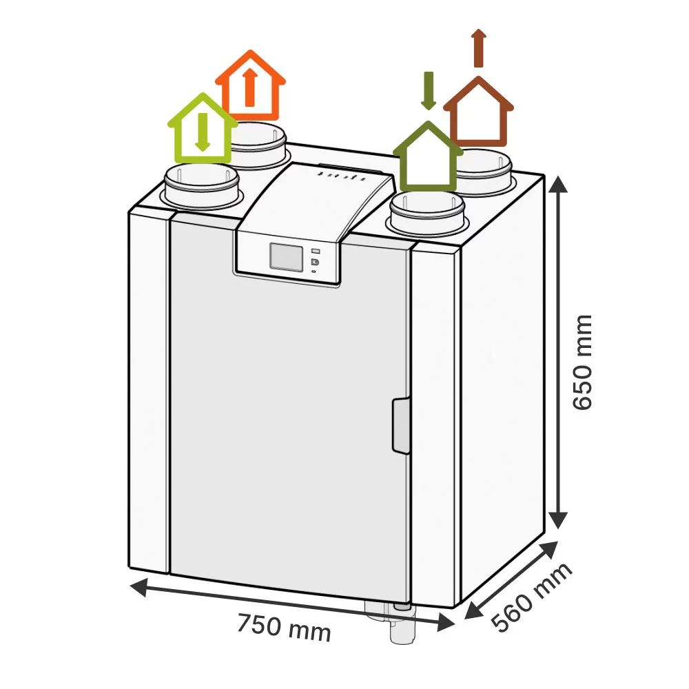VMC double flow FLAIR 400 for large house