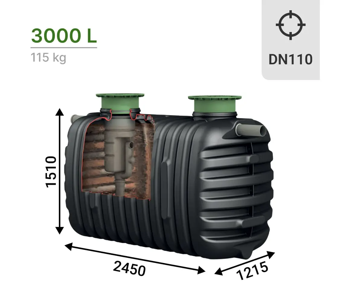 Kit Fosse Toutes Eaux 3000l Complet