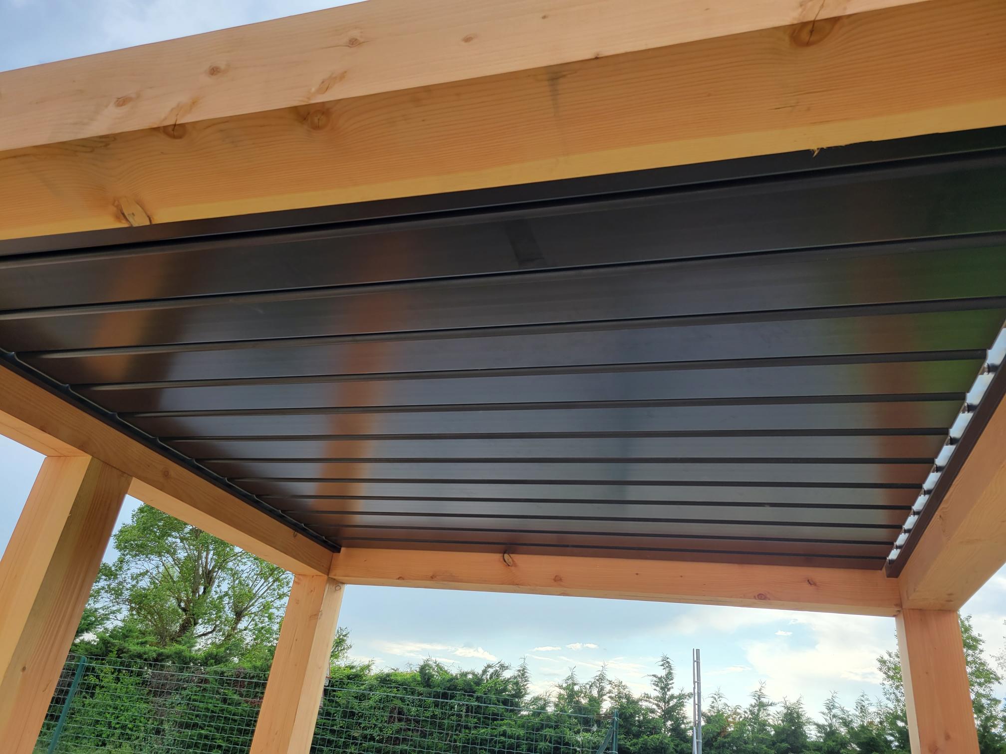 Montage du kit lames sur notre structure de pergola!