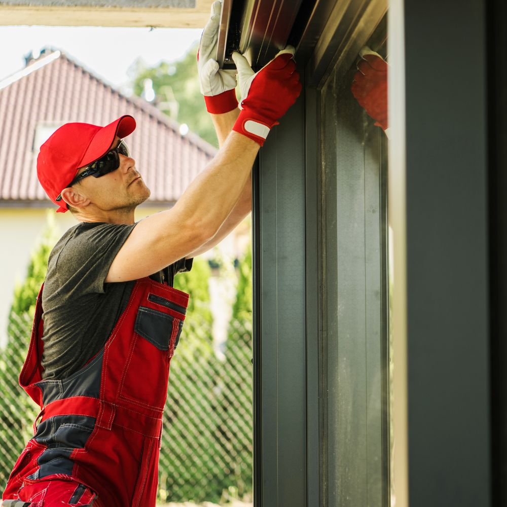 Installation de volets roulants motorisés